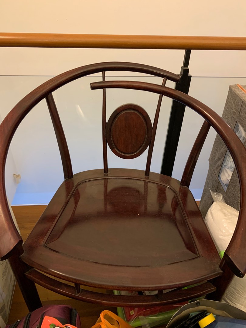 Extra large Wooden arm chair, Furniture & Home Living, Furniture ...