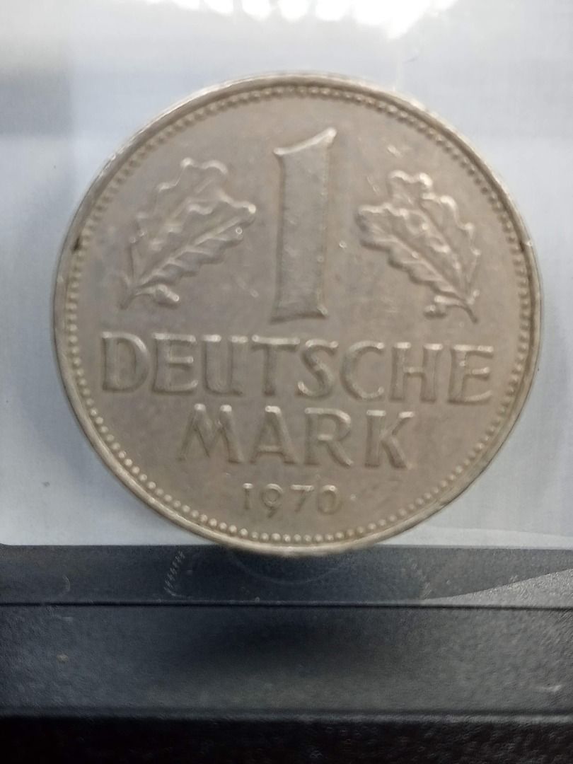 Extremely Rare! German 1.0 Deutschmark KM110, Year 1963 (J), 1969 (D ...