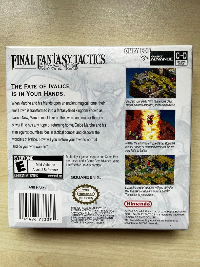 Final fantasy tactics gba, Video Gaming, Video Games, Nintendo on Carousell