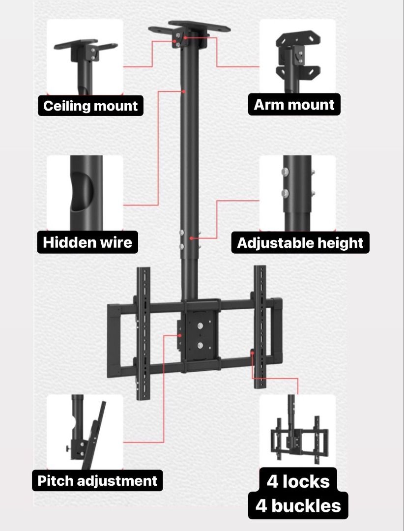 Flat Panel Ceiling Mount INSTALLATION AVAIL(S006), TV & Home Appliances ...