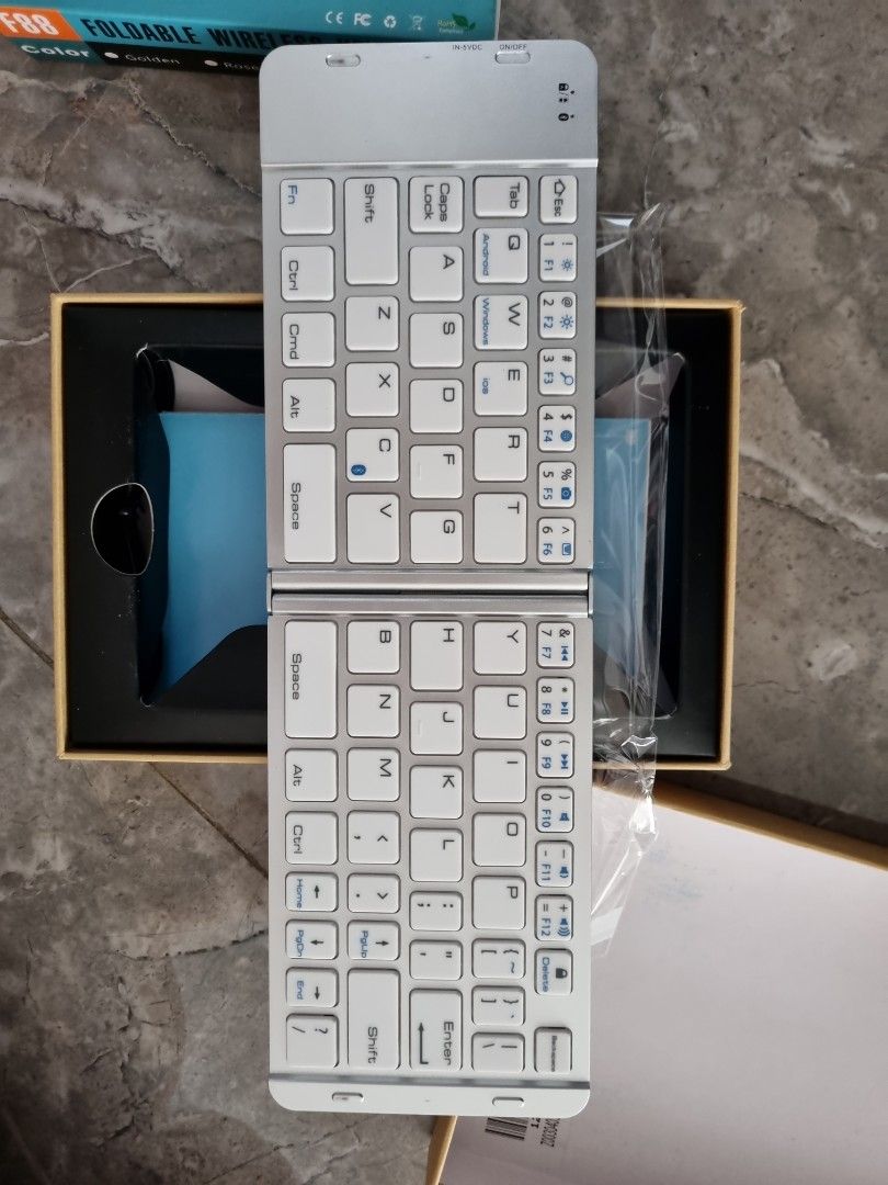 Foldable Wireless Keyboard Computers And Tech Parts And Accessories
