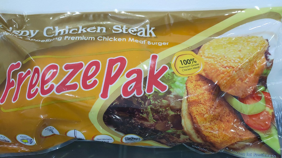 Freezepak Crispy Chicken Steak, Food & Drinks, Chilled & Frozen Food on ...