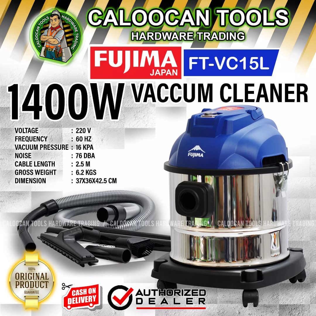 FUJIMA Japan Industrial 1400W 15L 3in1 Vacuum Cleaner (FT-VC15L ...