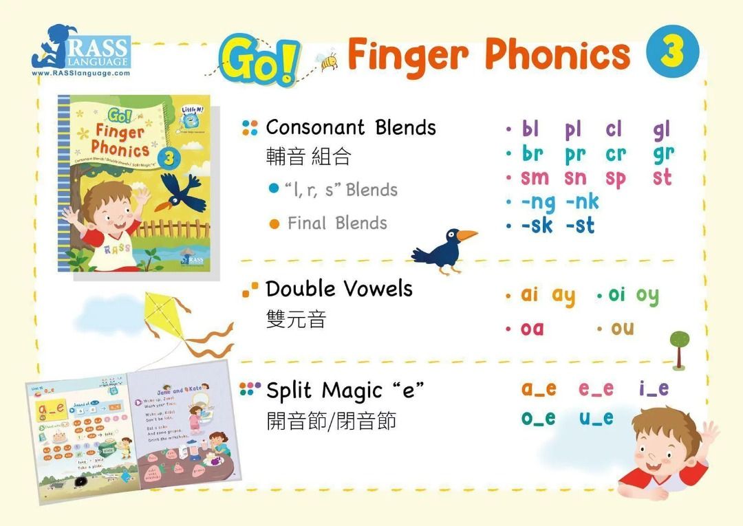 Go! Finger phonics 3, 興趣及遊戲, 書本 & 文具, 小朋友書 - Carousell