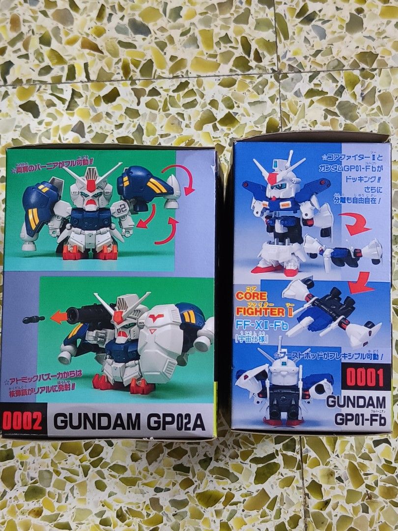 元祖Gp01,Gp02 ,SD高達no.0001,no.0002, 興趣及遊戲, 玩具 & 遊戲類 - Carousell