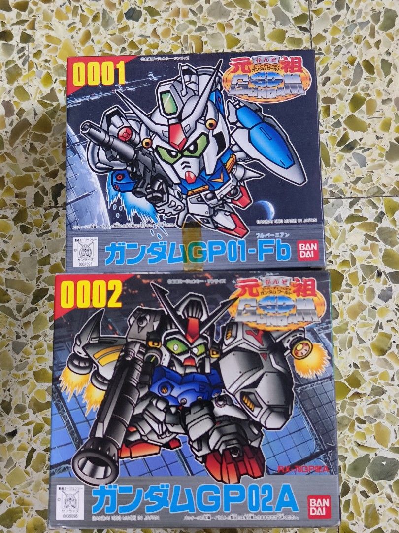 元祖Gp01,Gp02 ,SD高達no.0001,no.0002, 興趣及遊戲, 玩具 & 遊戲類 - Carousell