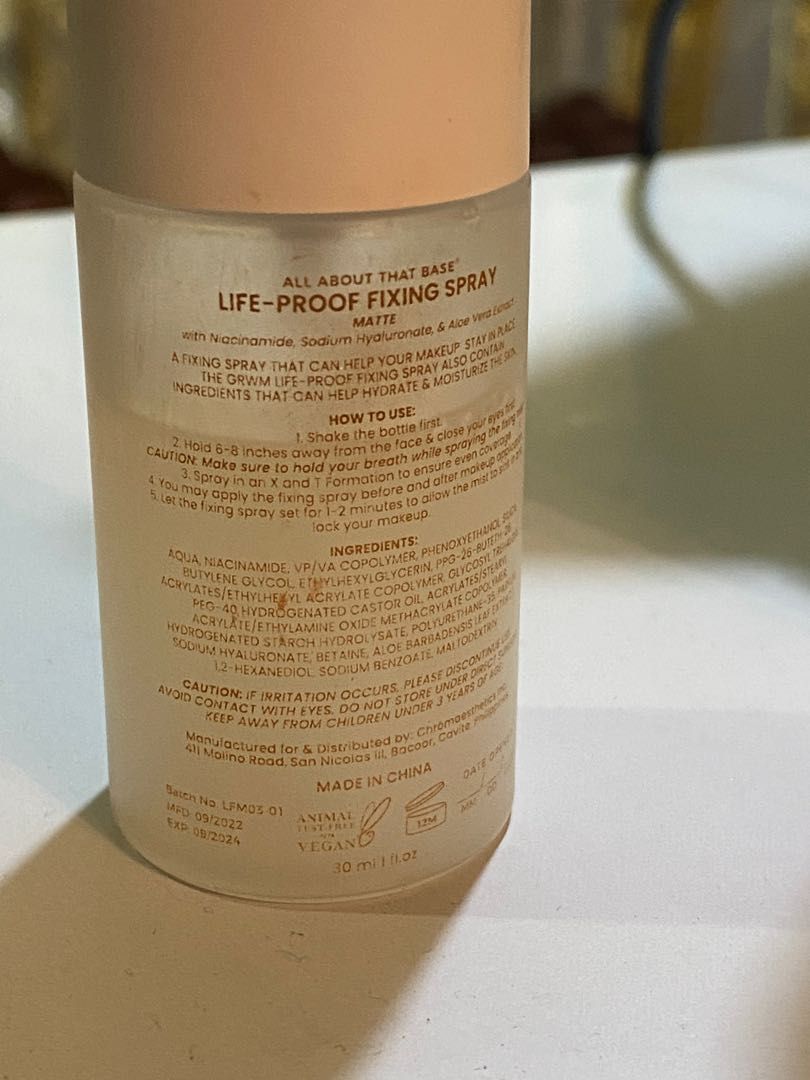 GRWM Setting spray 30 ml, Beauty & Personal Care, Face, Makeup on Carousell