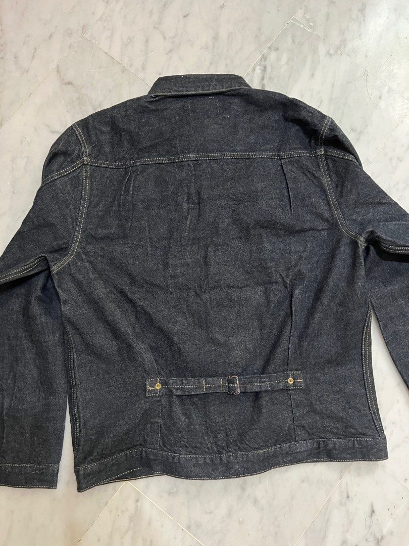 Heavy Raw Denim Jacket 16oz red, Men's Fashion, Coats, Jackets and ...