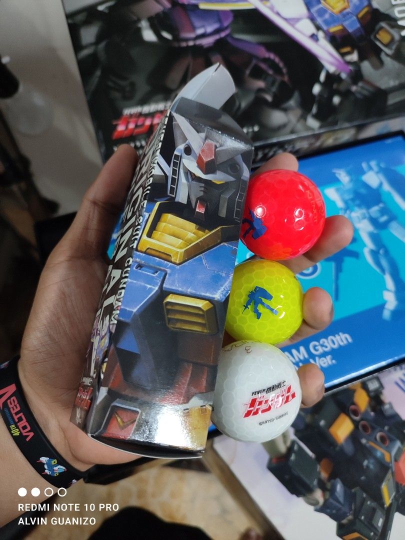 HGUC 1/144 RX-78-2 Gundam G30th Sankyo Original Clear Blue With Golf Balls, Hobbies & Toys, Toys ...