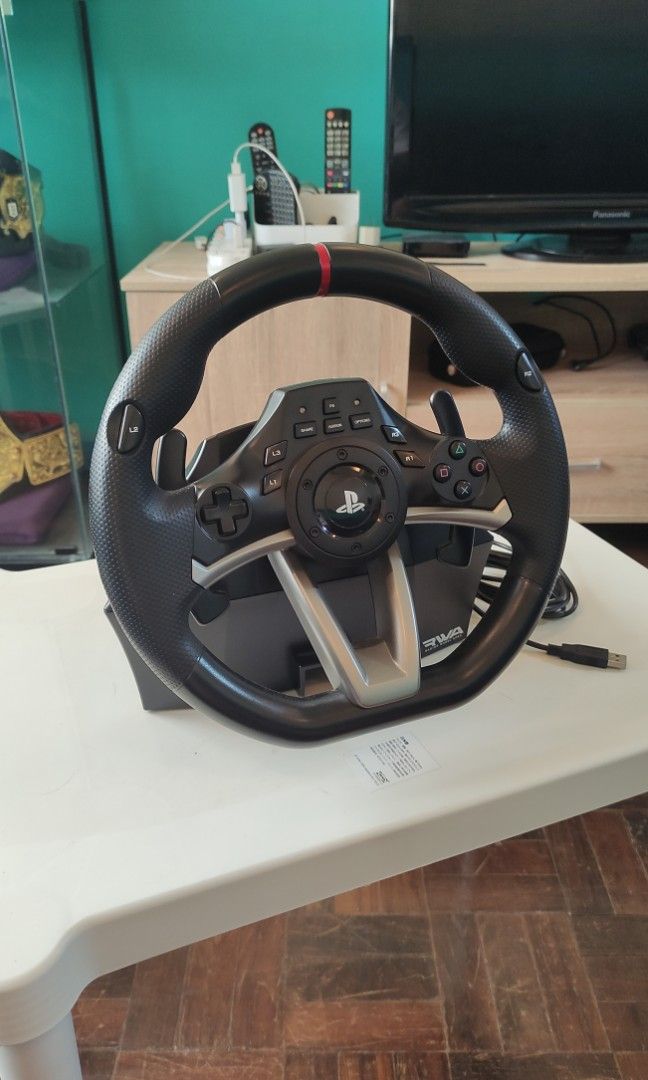 Hori Racing Wheel Apex for PS4/PS3/PC, Video Gaming, Gaming Accessories ...