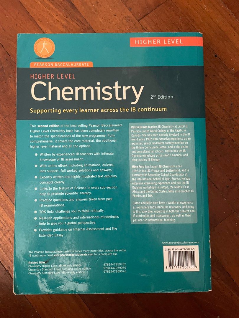 IB Chemistry Textbook (Pearson Baccalaureate), Hobbies & Toys, Books ... IB Chemistry Textbook (Pearson Baccalaureate), Hobbies & Toys, Books ...