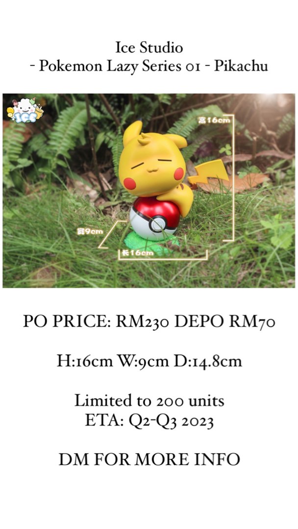 Ice Studio - Pokemon Lazy Series 01 - Pikachu, Hobbies & Toys, Toys ...