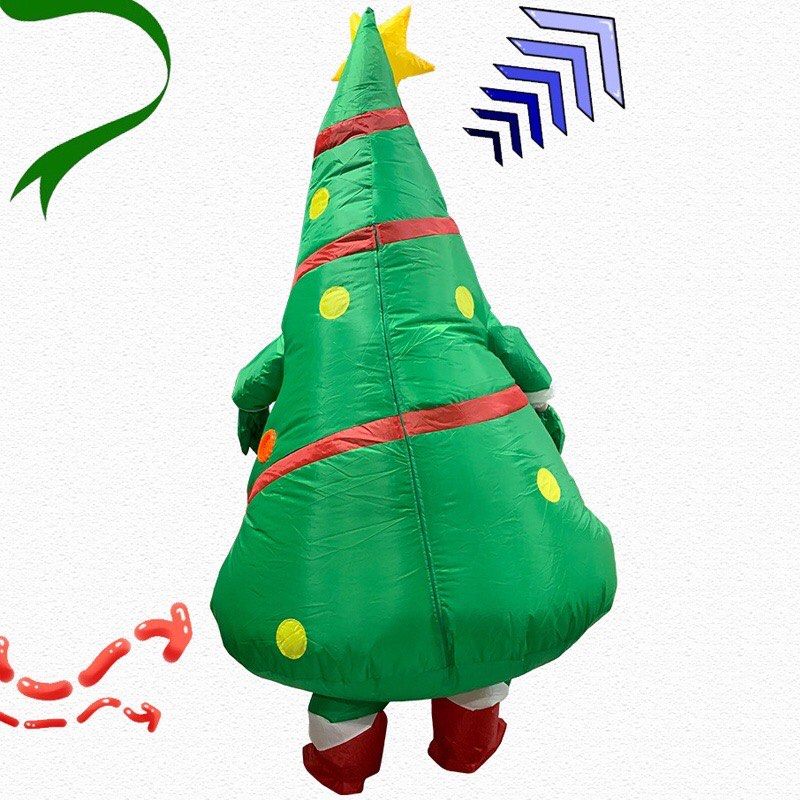 Inflatable Christmas Tree Costume Dress Up Mascot Party Cosplay