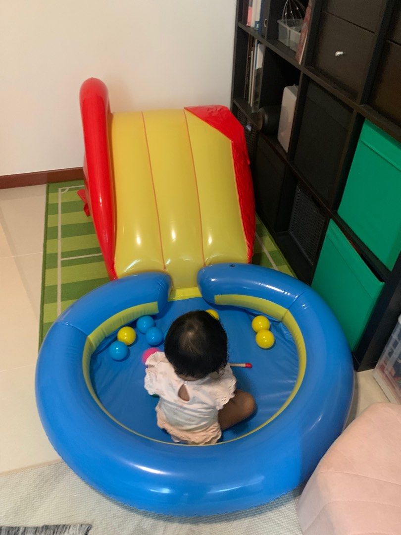 Inflatable Slide and Ball Pit, Babies & Kids, Infant Playtime on Carousell