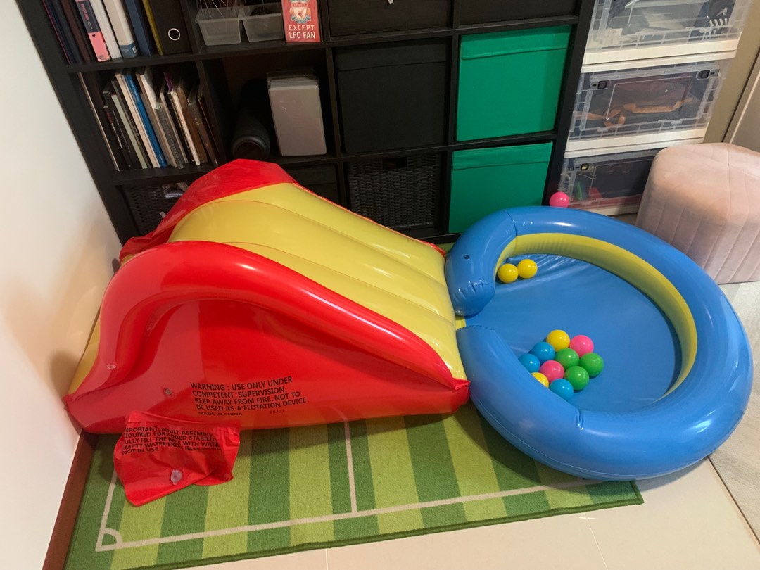 Inflatable Slide and Ball Pit, Babies & Kids, Infant Playtime on Carousell
