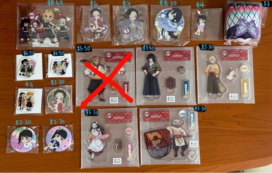 [INSTOCKS] KNY Kimetsu no Yaiba Demon Slayer Acrylic Stand/Rubber ...