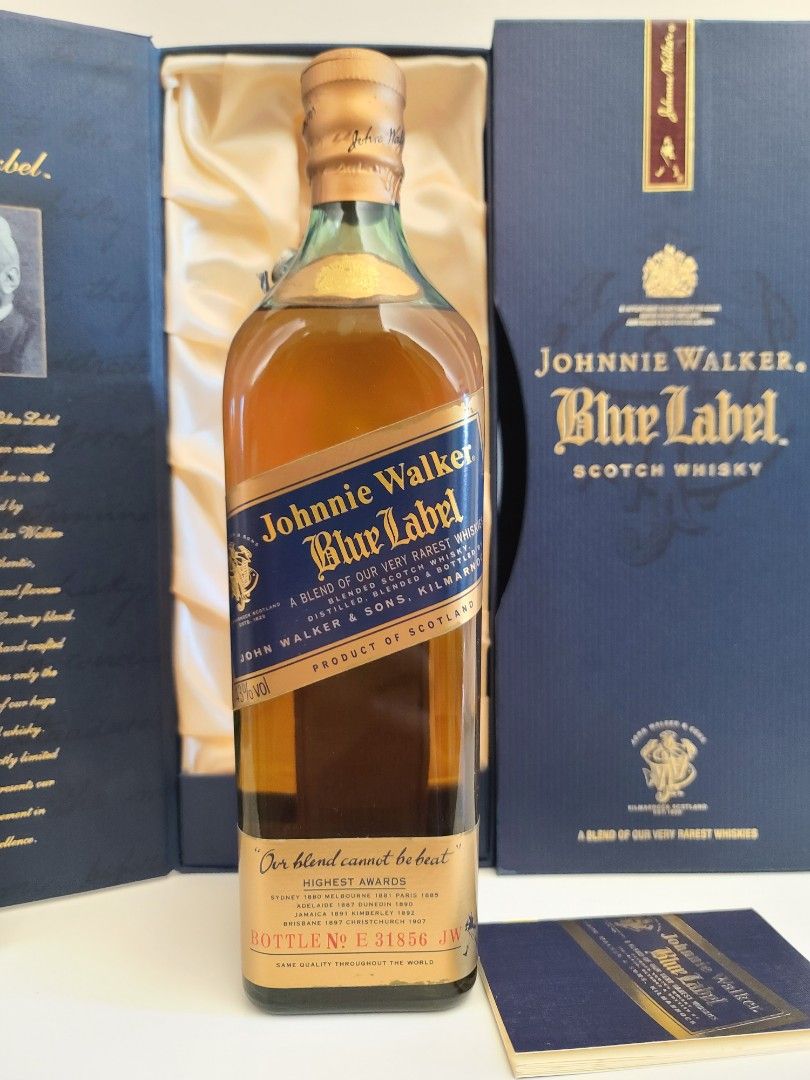 Johnnie Walker Blue Label 750 舊版, 嘢食 & 嘢飲, 酒精飲料 - Carousell
