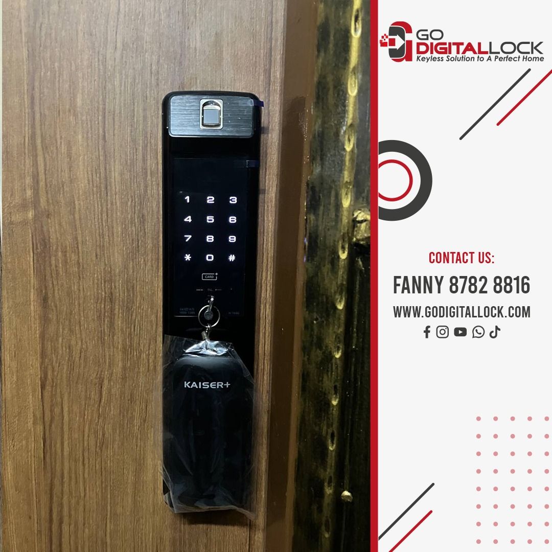 Kaiser Plus 7690 push-pull Digital lock, Furniture & Home Living ...