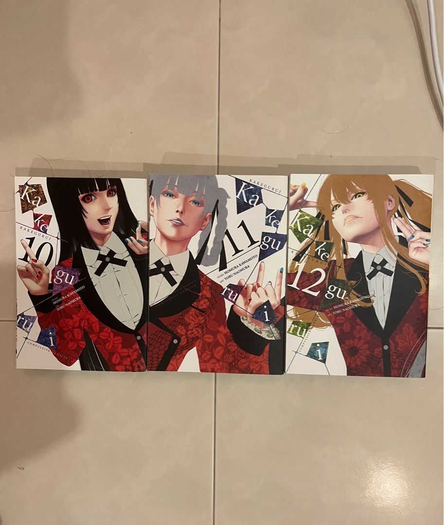 KAKEGURUI MANGA vol 10 11 12, Hobbies & Toys, Books & Magazines, Comics ...