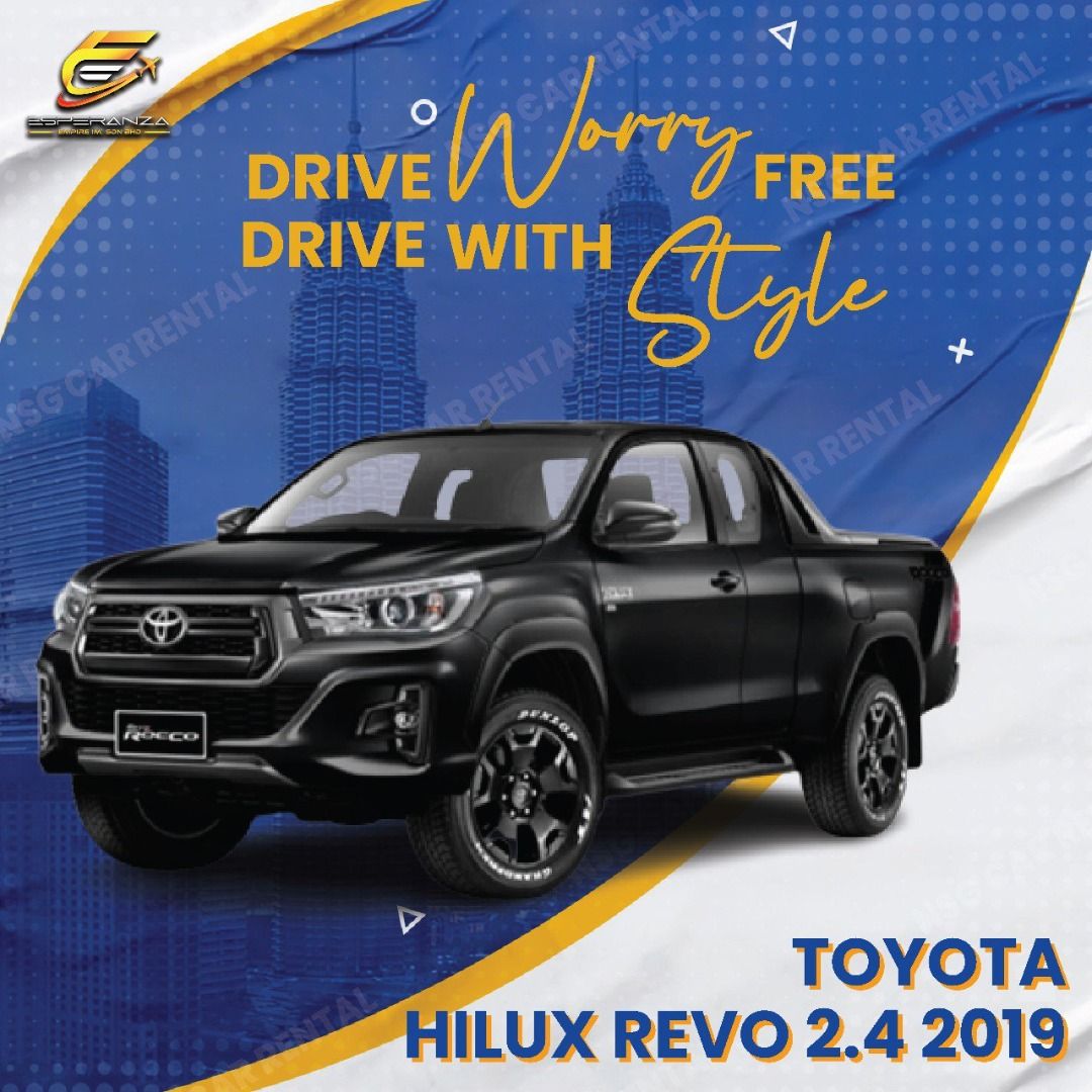 KERETA SEWA TOYOTA HILUX REVO 2.4, Services, Others on Carousell