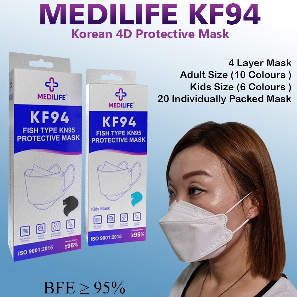Kf94 Premium, Health & Nutrition, Face Masks & Face Shields on Carousell