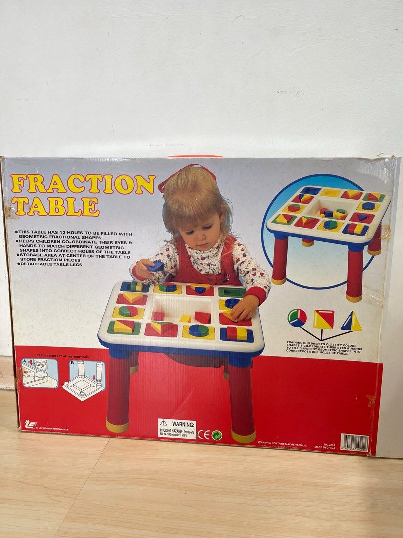 Kids fraction table, Babies & Kids, Infant Playtime on Carousell