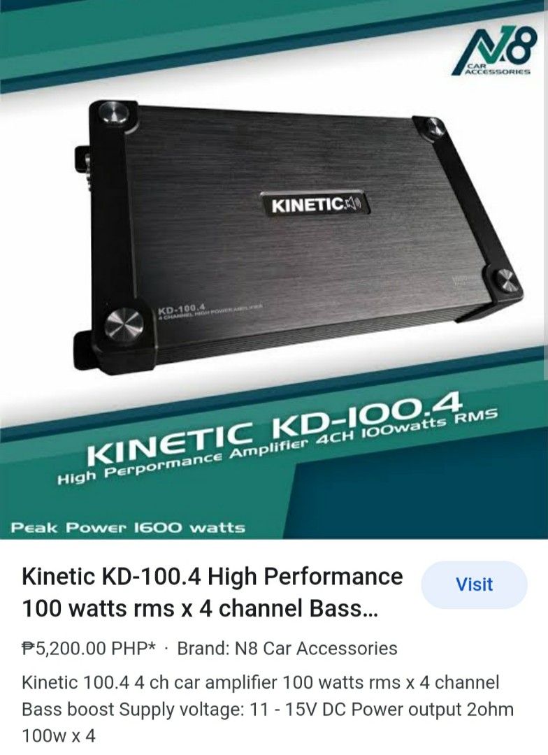 kinetic amplifier 1000KD, Audio, Soundbars, Speakers & Amplifiers on ...