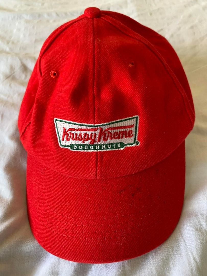 Krispy Kreme Red Cap, Men's Fashion, Watches & Accessories, Caps & Hats ...