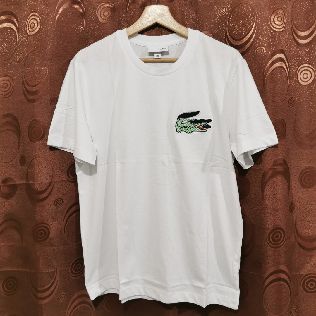 Lacoste double crocs big logo, Men's Fashion, Tops & Sets, Tshirts ...