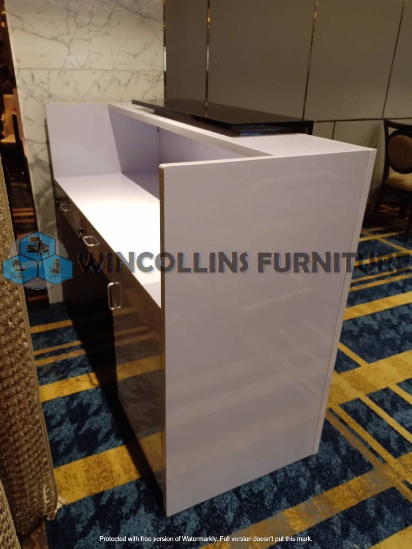 .-.laminated Reception Counter Table, Office Furnitures-, Furniture ...