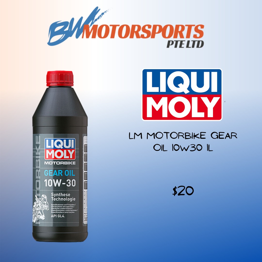 LIQUI MOLY Motorbike Gear Oil 10W-30 1L, Motorcycles, Motorcycle ...