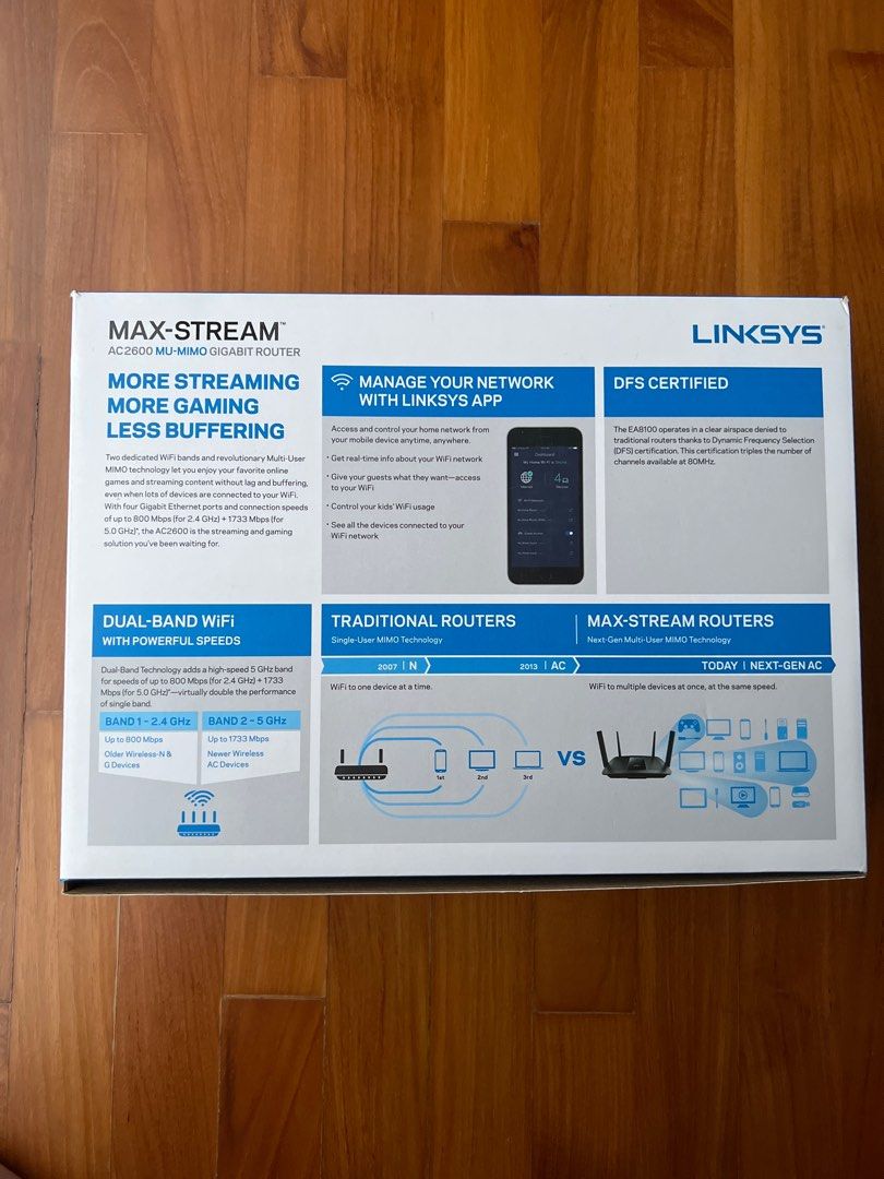 Lynksys AC2600 wifi, Computers & Tech, Parts & Accessories, Networking ...