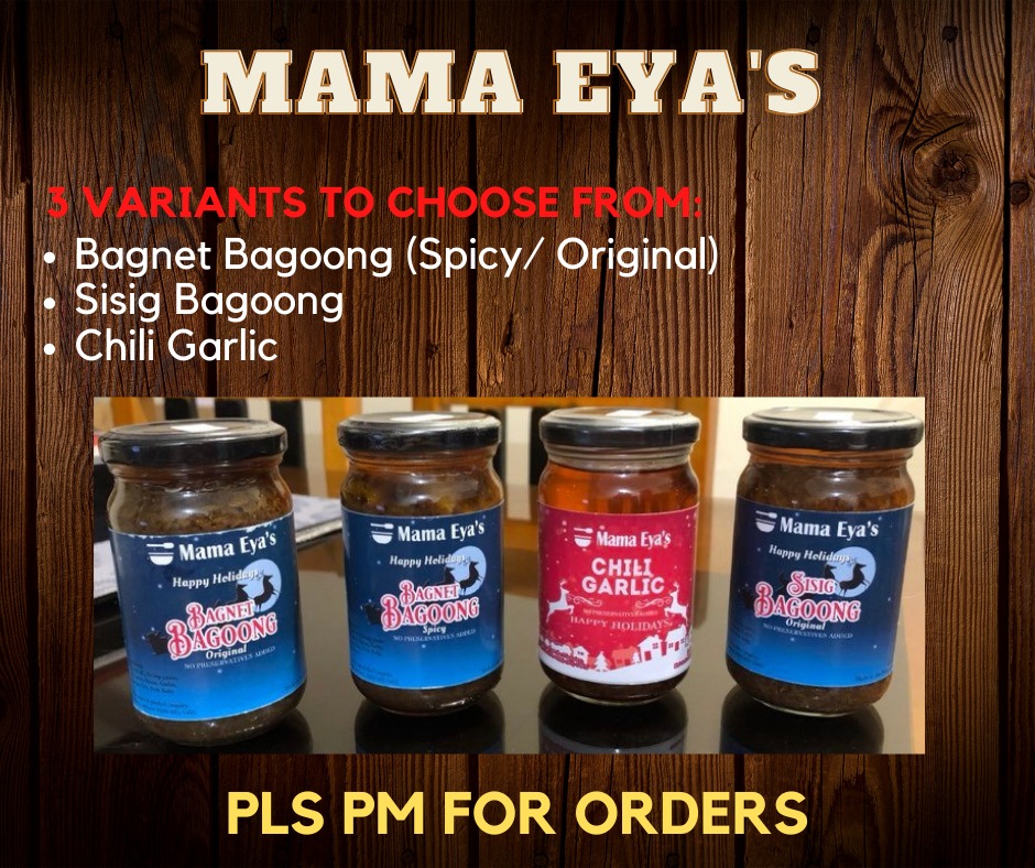 Mama Eya's Bagnet Bagoong (Spicy/ Original), Chili Garlic, Sisig Bagoong, Food & Drinks, Local ...