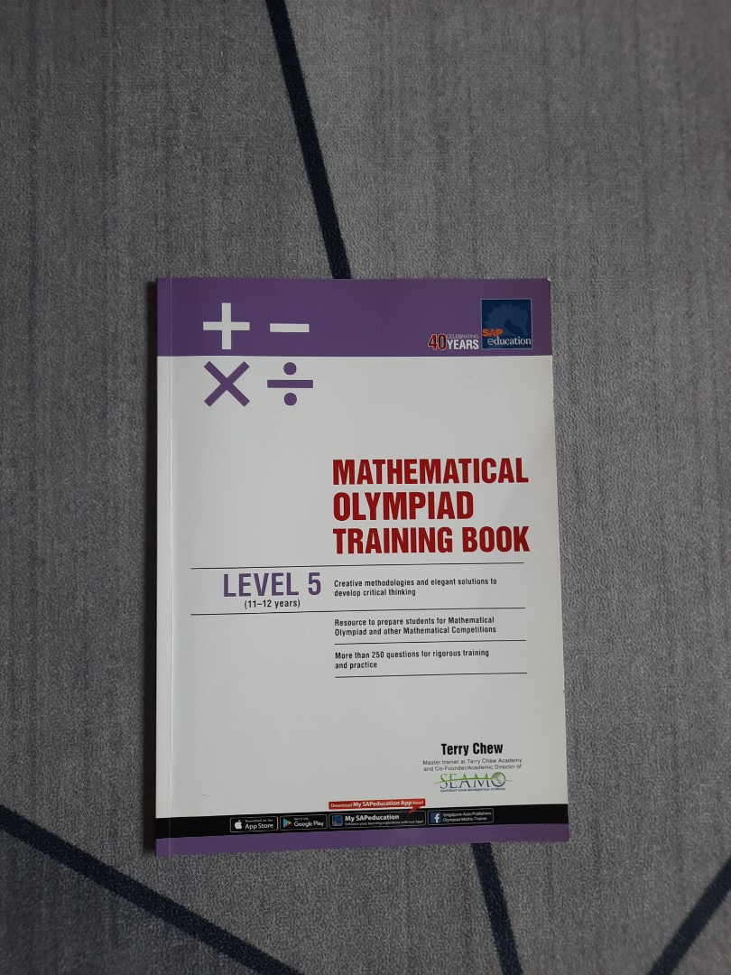 Mathematics Olympiad Training Book Level 5 (11-12 years) For Primary School, Hobbies & Toys ...