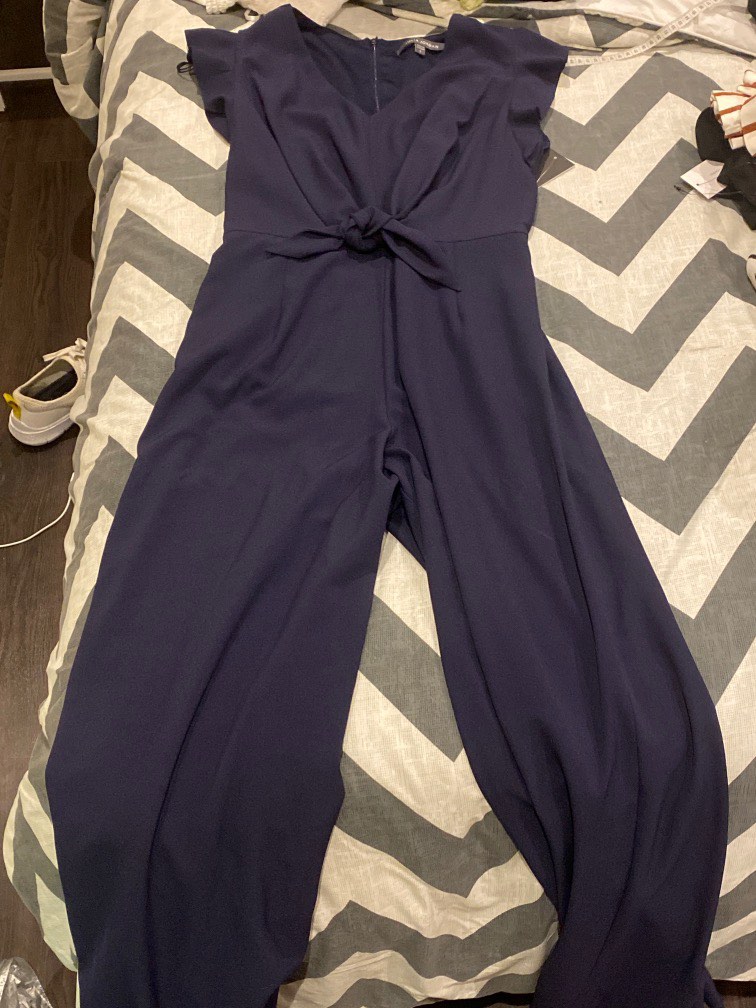 Midnight blue jumpsuit, Women's Fashion, Dresses & Sets, Jumpsuits on ...