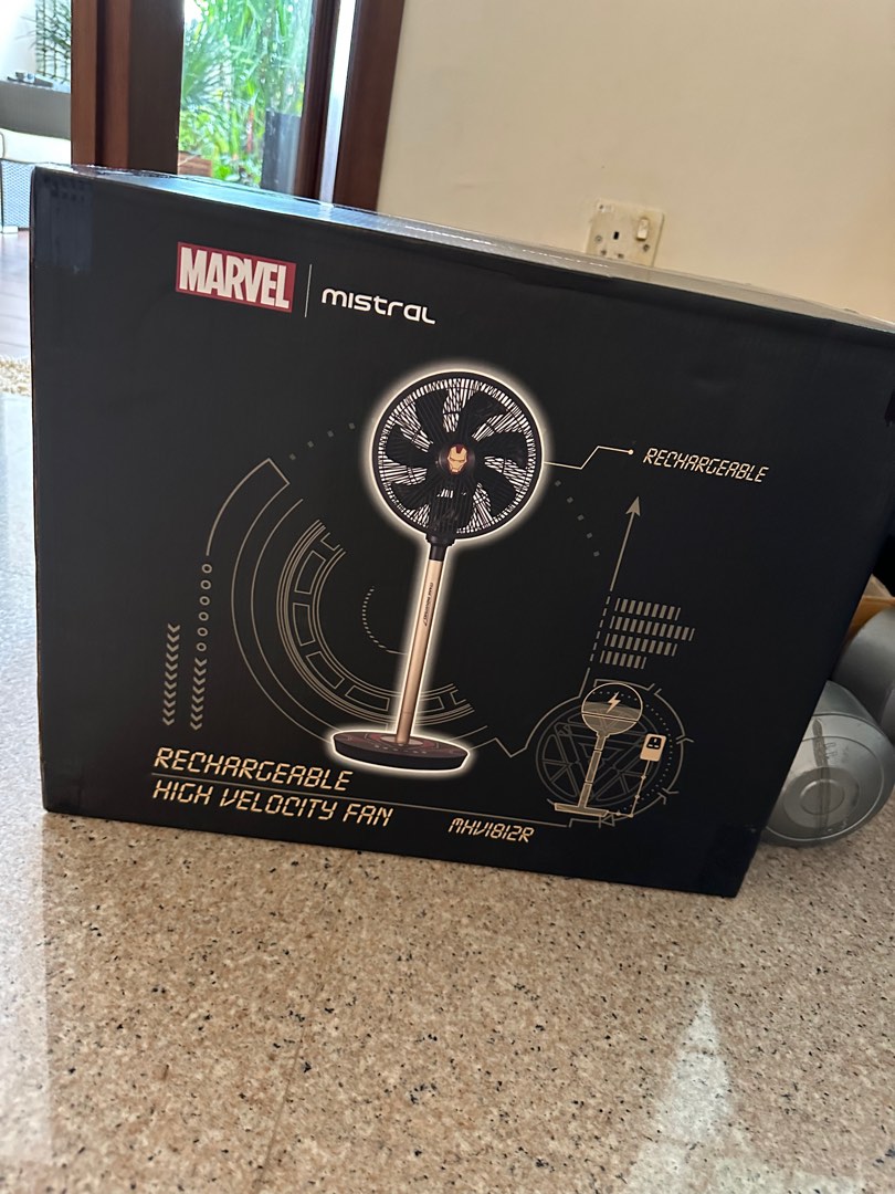 Mistral Marvel x Mistral 12" Rechargeable High Velocity Fan, Furniture ...