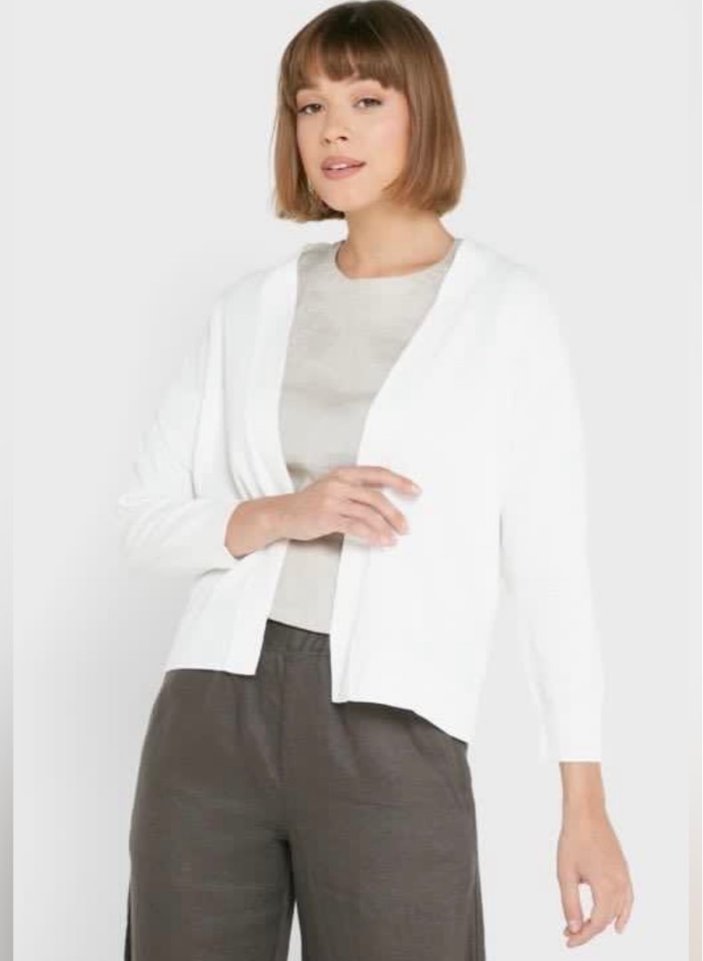 Muji Cardigan, Women's Fashion, Coats, Jackets and Outerwear on Carousell