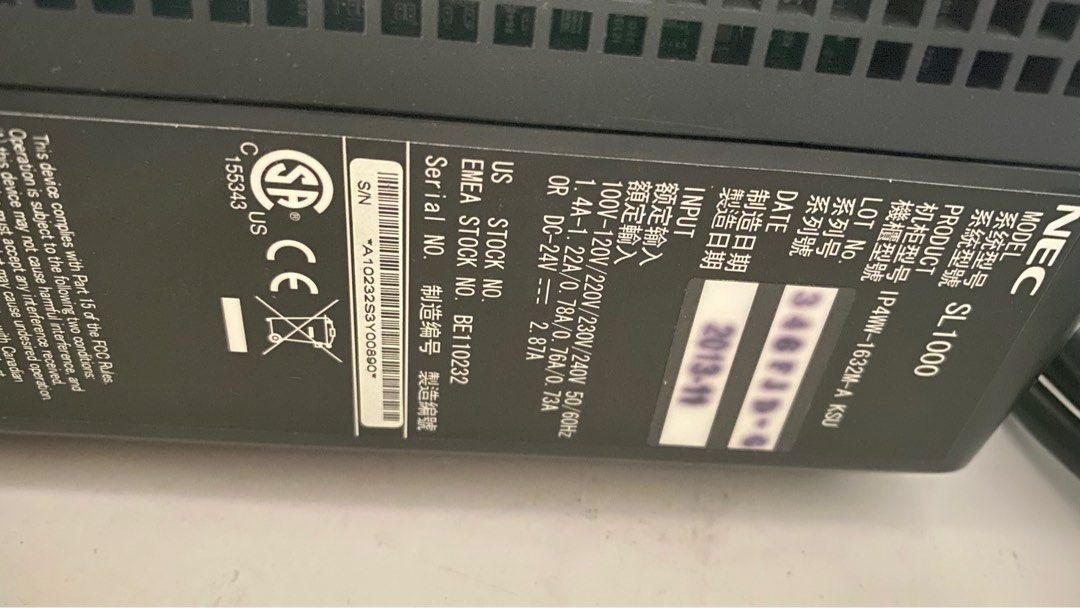 Moving out sale! NEC IP phone: IP4WW-12TXH-A-TEL (BK) 12 BUTTON DIGITAL ...