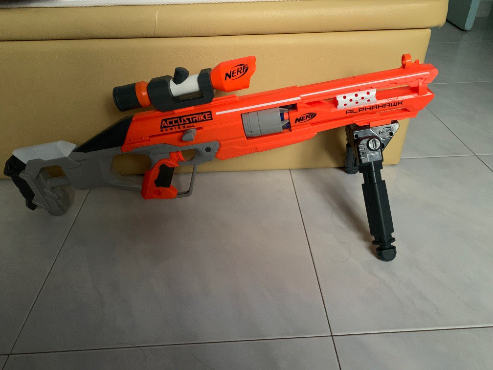 Nerf Accustrike Alphahawk, Hobbies & Toys, Toys & Games on Carousell