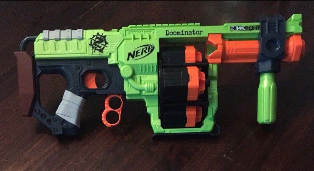 NERF ZOMBIESTRIKE DOOMINATOR WITH OG PACKAGING, Hobbies & Toys, Toys ...