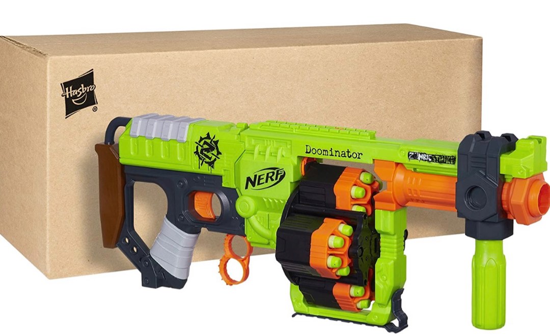 NERF ZOMBIESTRIKE DOOMINATOR WITH OG PACKAGING, Hobbies & Toys, Toys ...