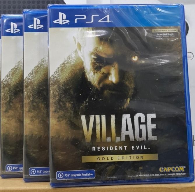 NEW AND SEALED PS4 / PS5 Game Resident Evil 8 Village Gold Edition ...