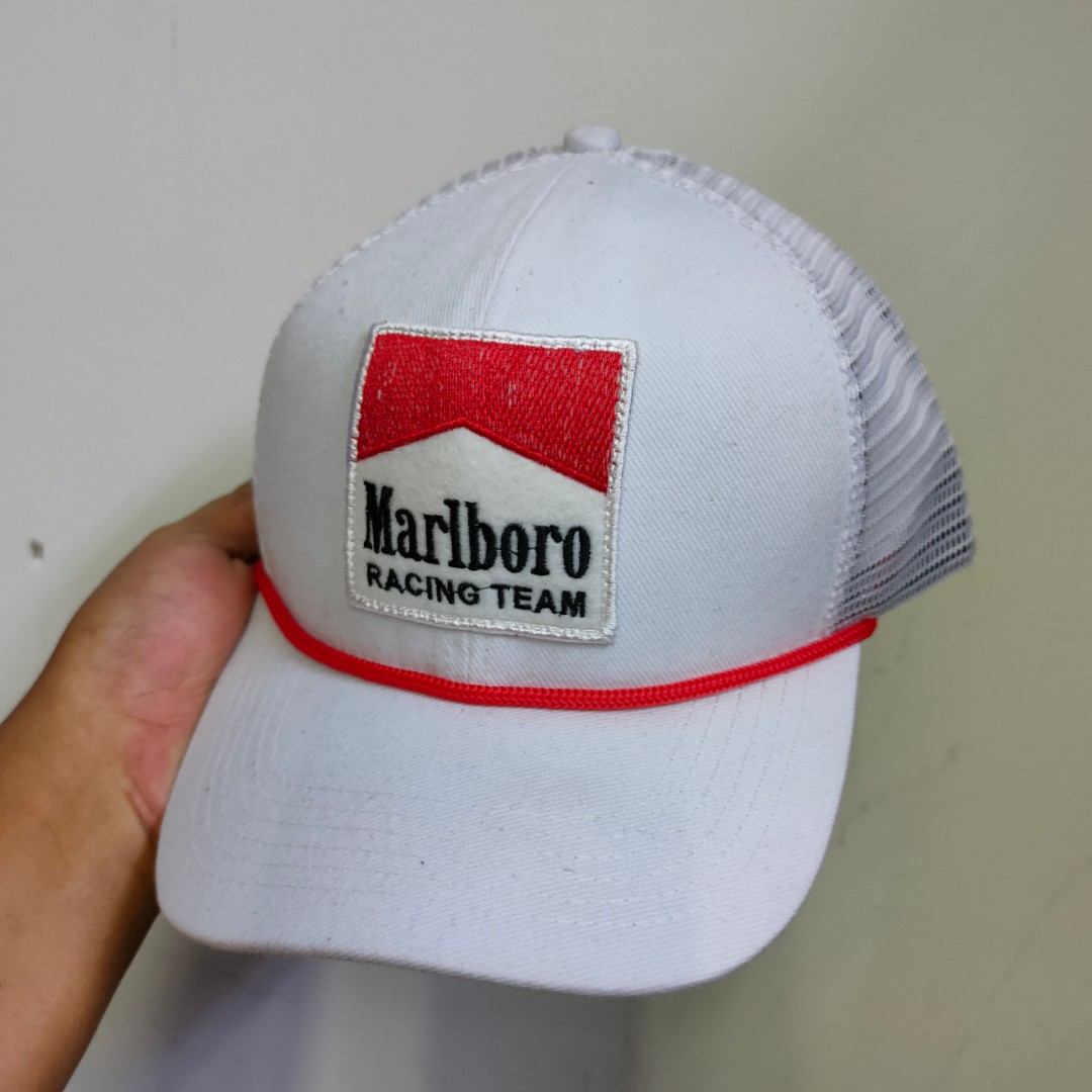 New arrival cap racing team motor topi vintage style classic hat white ...