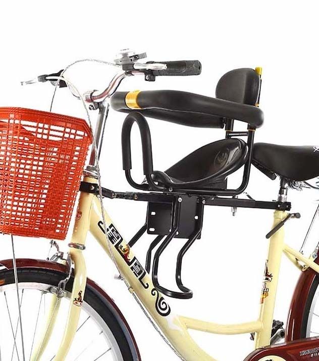 NEW MODEL. SAFE Black Front Child / Baby Seat for Bicycle Mountain ...