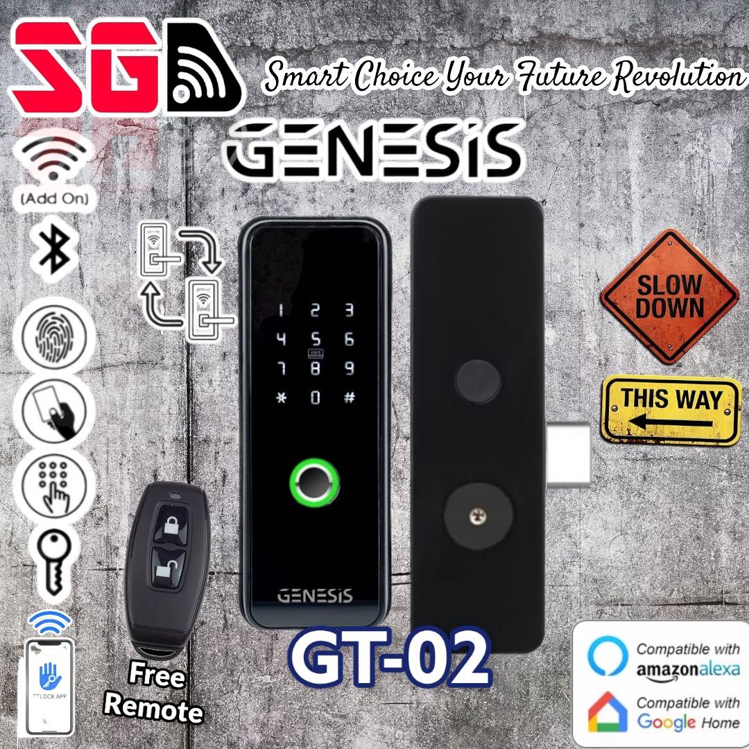 🎊NEW🎉GENESIS GT02 Smart Gate Lock (Synchronise Unlock Door) Full New ...