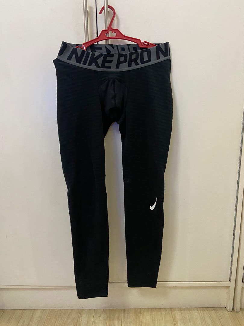 NIKE Pro Leggings / Compression Dri-Fit Basketball Black, Men's Fashion ...
