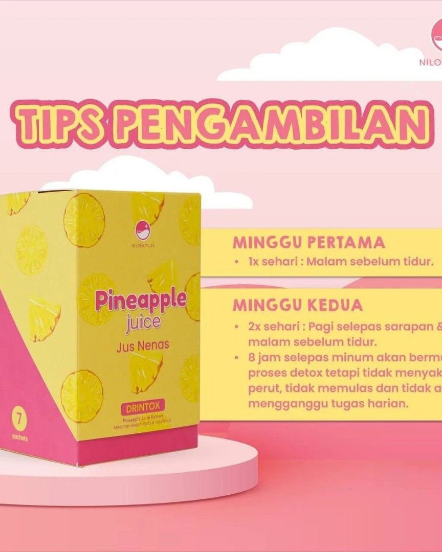 Nilofa Plus Pineapple Juice Drinktox, Food & Drinks, Other Food ...
