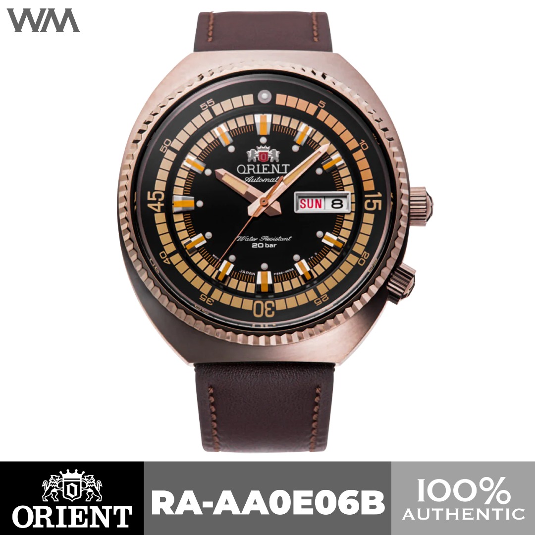 Orient Neo Classic Sports Retro Bronze Black Dial Automatic Watch with ...