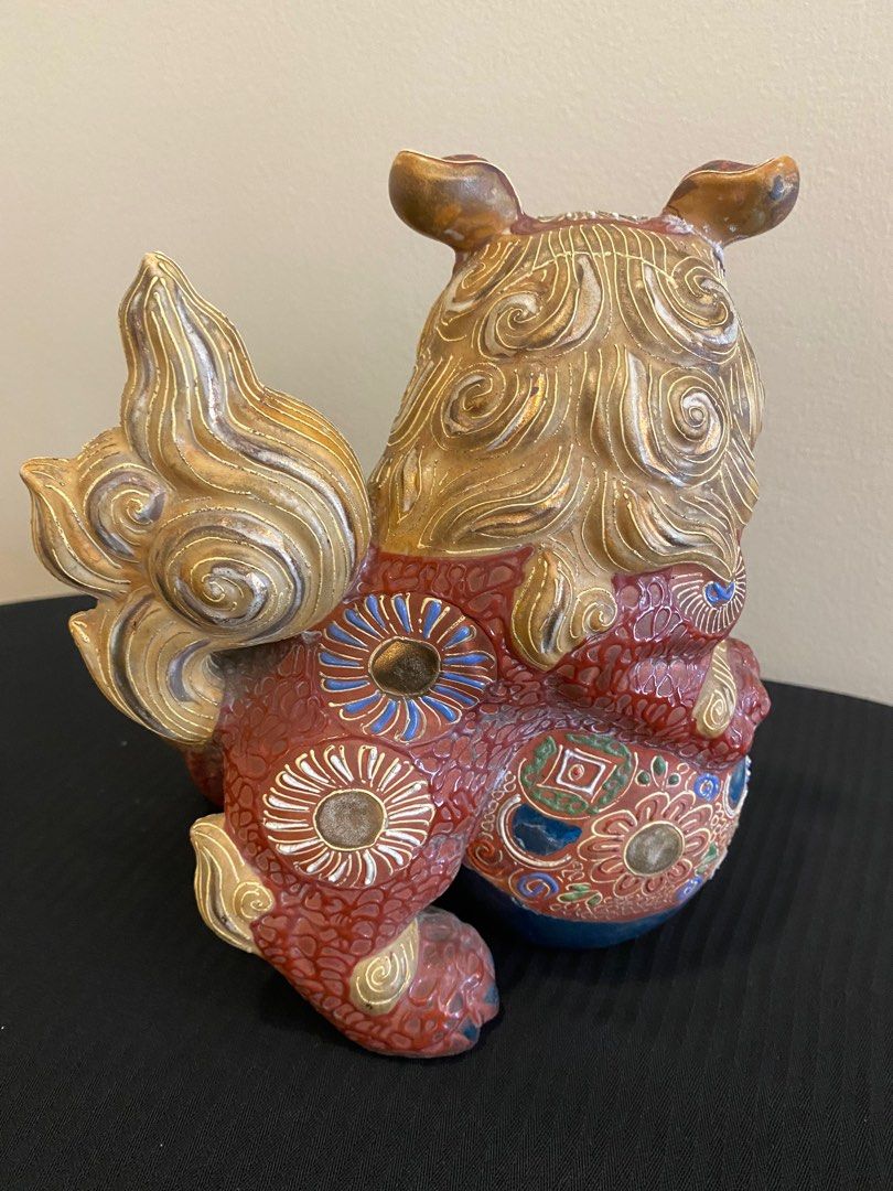 Oriental ceramic foo/FU dog dragon display statue, Furniture & Home ...