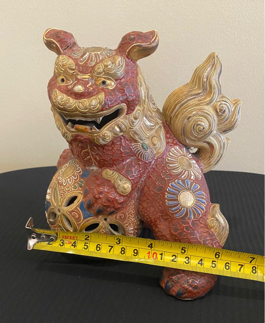 Oriental ceramic foo/FU dog dragon display statue, Furniture & Home ...